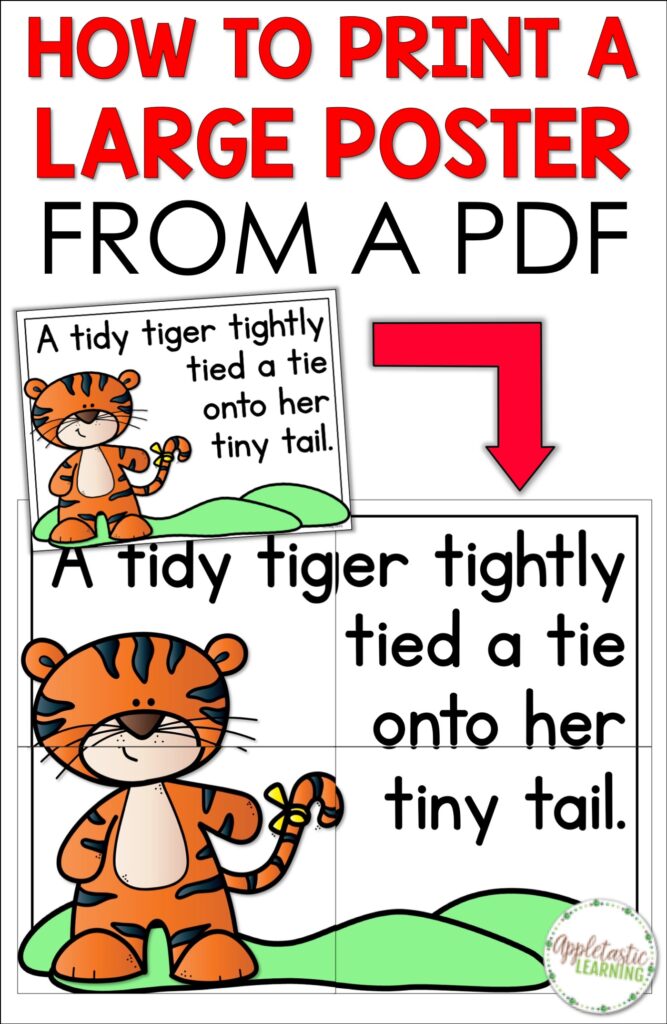 How To Print A Poster From A PDF Appletastic Learning
