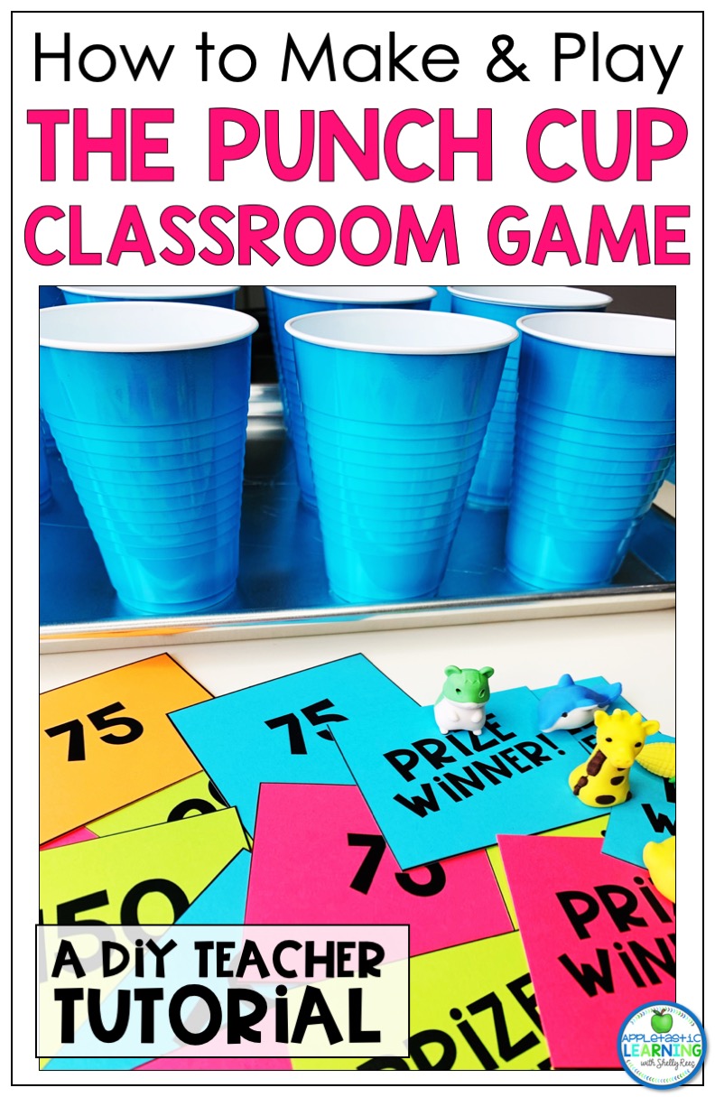 How To Make A Punch Cup Game For The Classroom Appletastic Learning