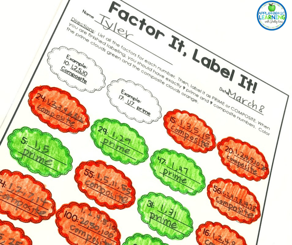 5 Activities To Teach Prime And Composite Numbers